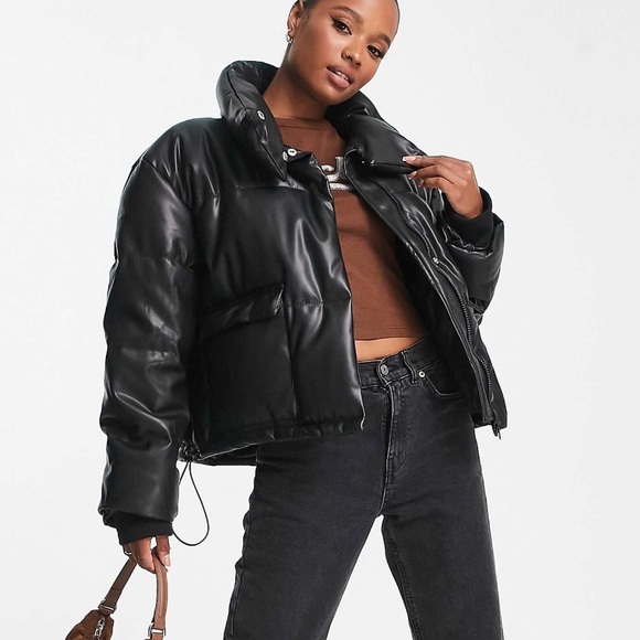 Missguided | Jackets & Coats | Womens Misguided Faux Leather Black ...